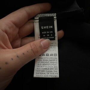 SHEIN | Dresses | Shein Black Maxi Hoochie Dress Strappy Cut Outs Size ...